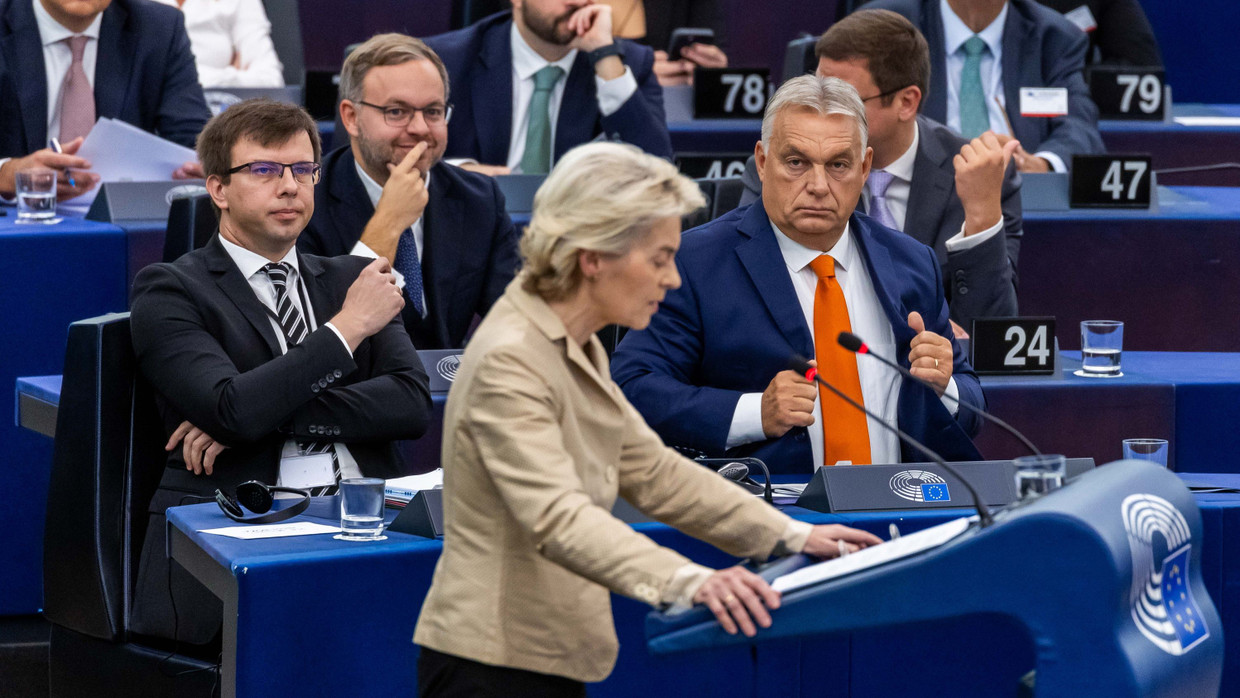 So rechnet Ursula von der Leyen im EU-Parlament mit Viktor Orban ab