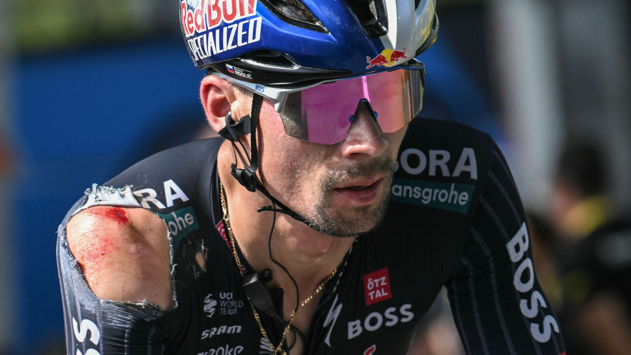 Tour de France: Primoz Roglic steigt nach Sturz aus