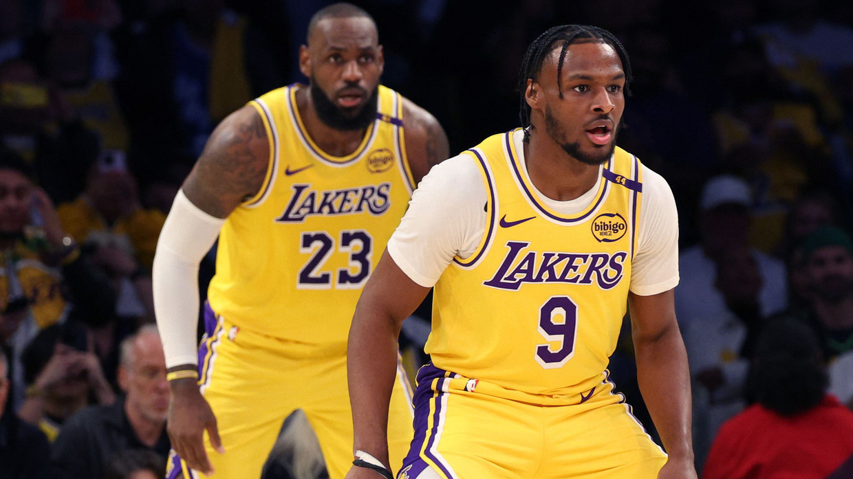 LeBron James schreibt mit Sohn Bronny NBA-Geschichte: „Ein verrückter Moment“ | FAZ