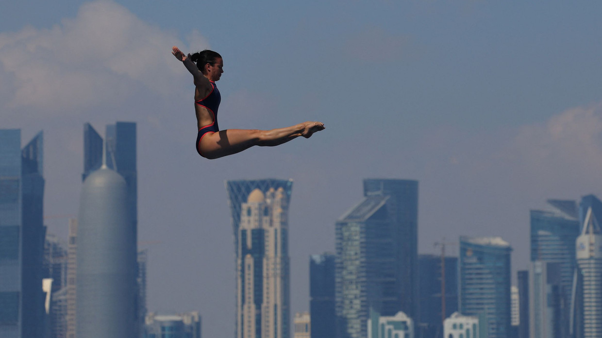 High Diving bei der WM in Doha: Anna Bader zwischen Angst und Jubel