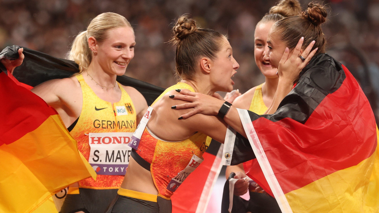 Leichtathletik-WM: Bronze für deutsche Sprint-Staffel der Frauen | FAZ