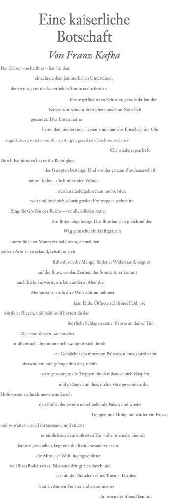 Eine kaiserliche Botschaft